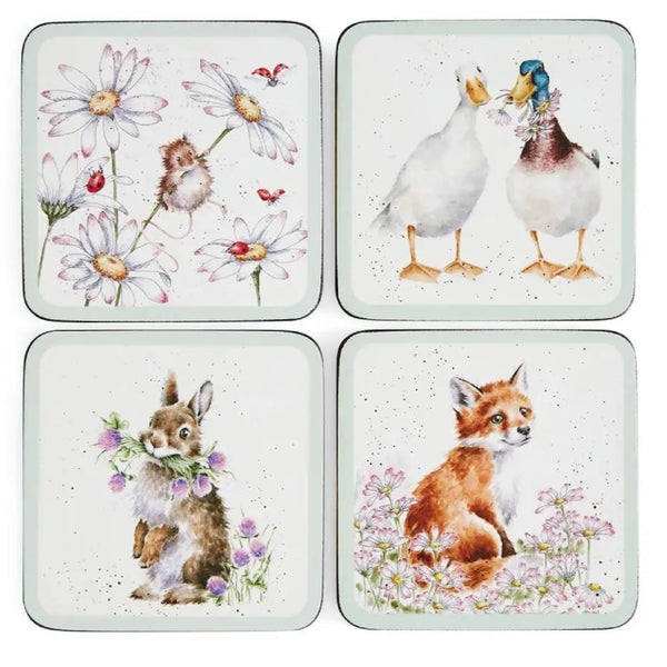 Royal Worcester Wrendale Designs Wildflowers Set of 4 Coasters - First ...