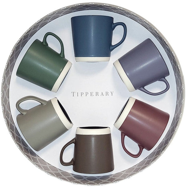 Tipperary Crystal - Pottery Mug Set of 6 - First Ireland